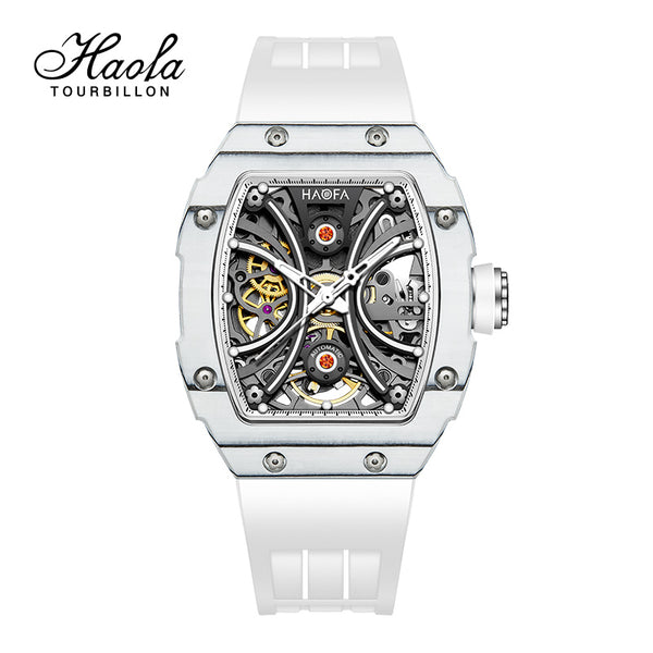 Haofa 1909L-1 Middle Size Carbon Fiber Automatic Watch Super Luminous ...