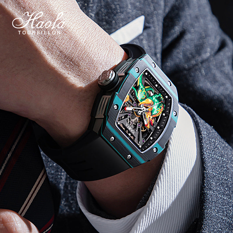 HAOFA 3D Brave Troops Dial Carbon Fiber Automatic Watch Model 1972 ...